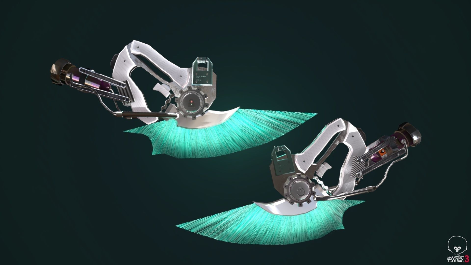 3D model cyber daggers VR / AR / low-poly | CGTrader