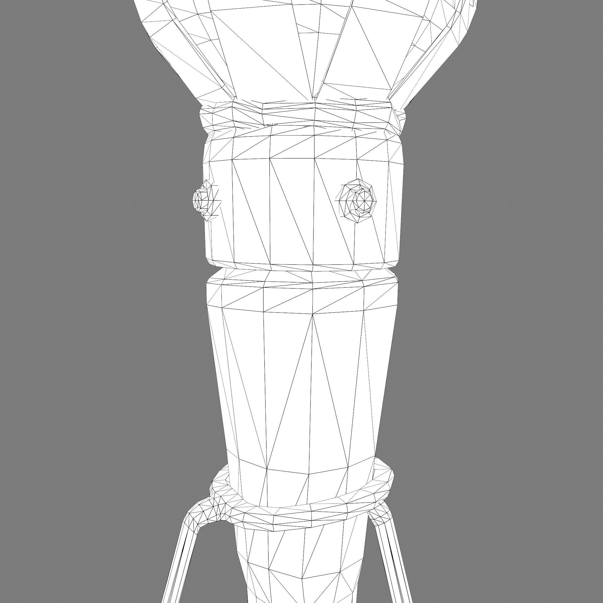 3D model Medieval Standing Torch VR / AR / low-poly | CGTrader
