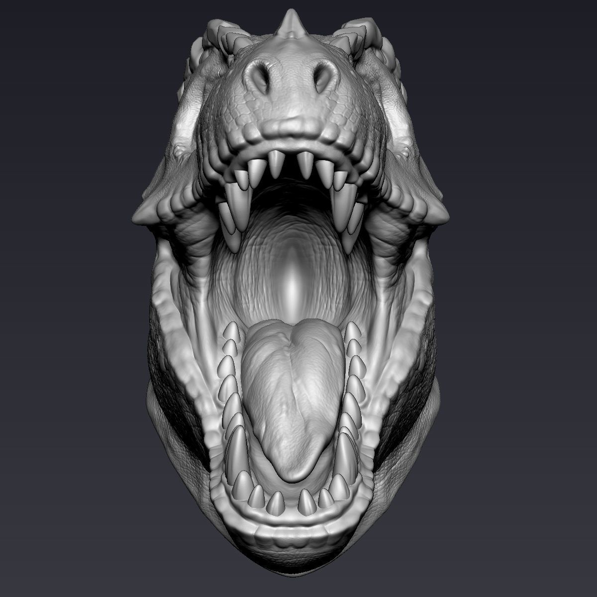 V-rex Head Dinosaur 3D model 3D printable | CGTrader