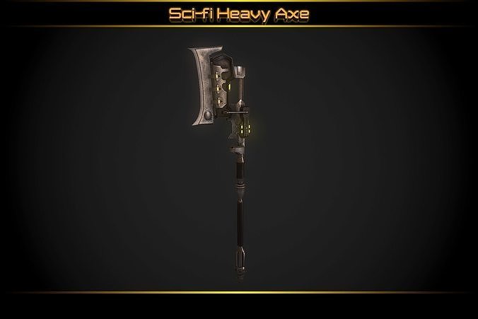3D model Sci-fi Heavy Axe VR / AR / low-poly | CGTrader