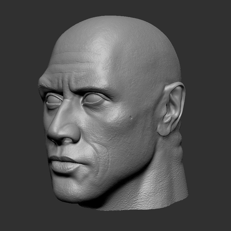 Dwayne johnson 3D model 3D printable | CGTrader
