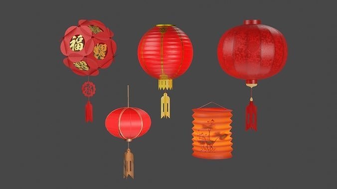 3D model Chinese Lantern VR / AR / low-poly | CGTrader