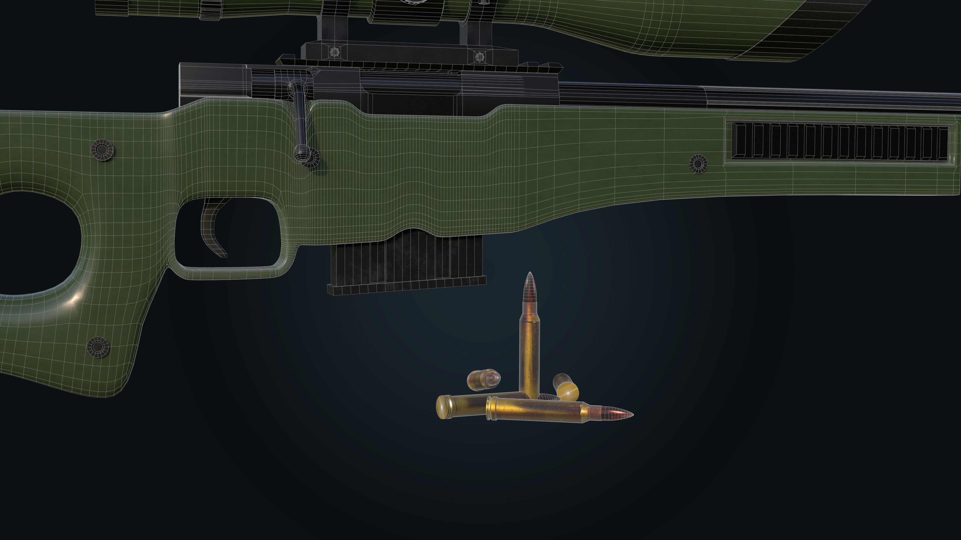 AWM Sniper Rifle 3D model | CGTrader