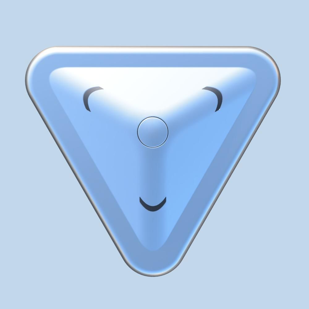 Ufo triangle 3D model 3D printable | CGTrader