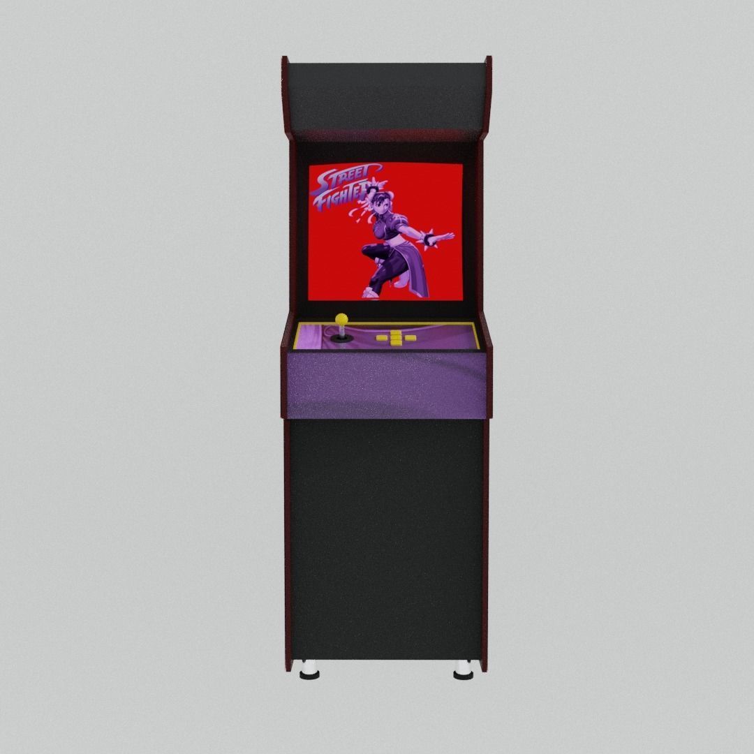Retro Arcade Machine free 3D model | CGTrader