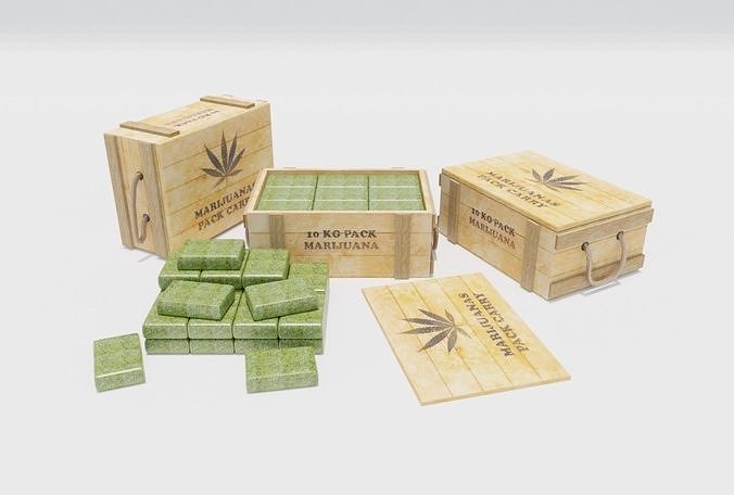 Marijuana Crates free 3D model | CGTrader