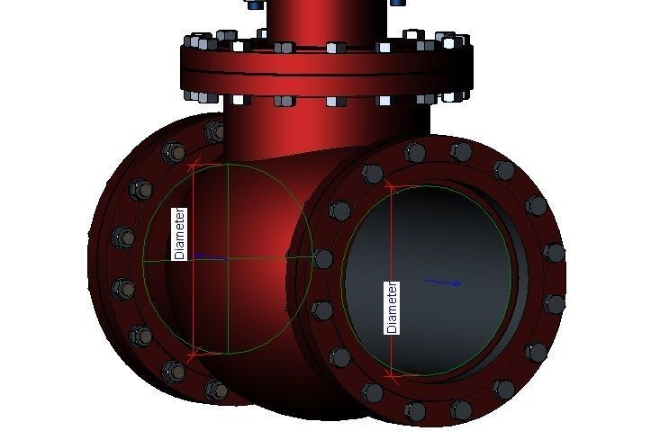 Globe Valve - Revit Family - Size 50mm - 500mm 3D model | CGTrader