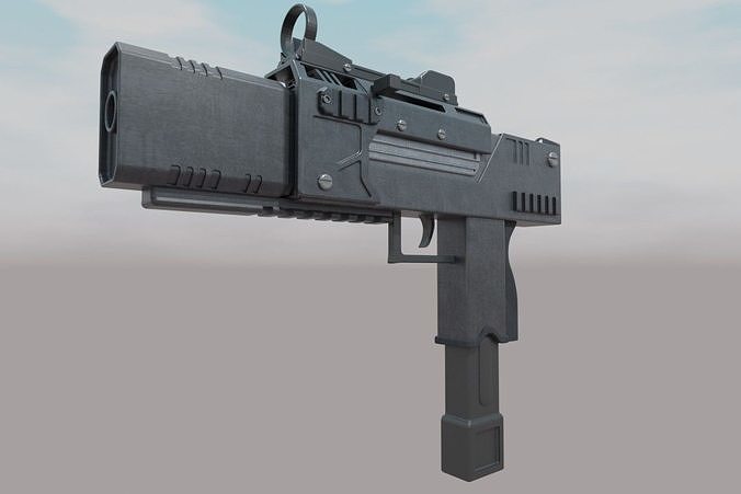 Mac 10 Mk2 Costumized free 3D model | CGTrader
