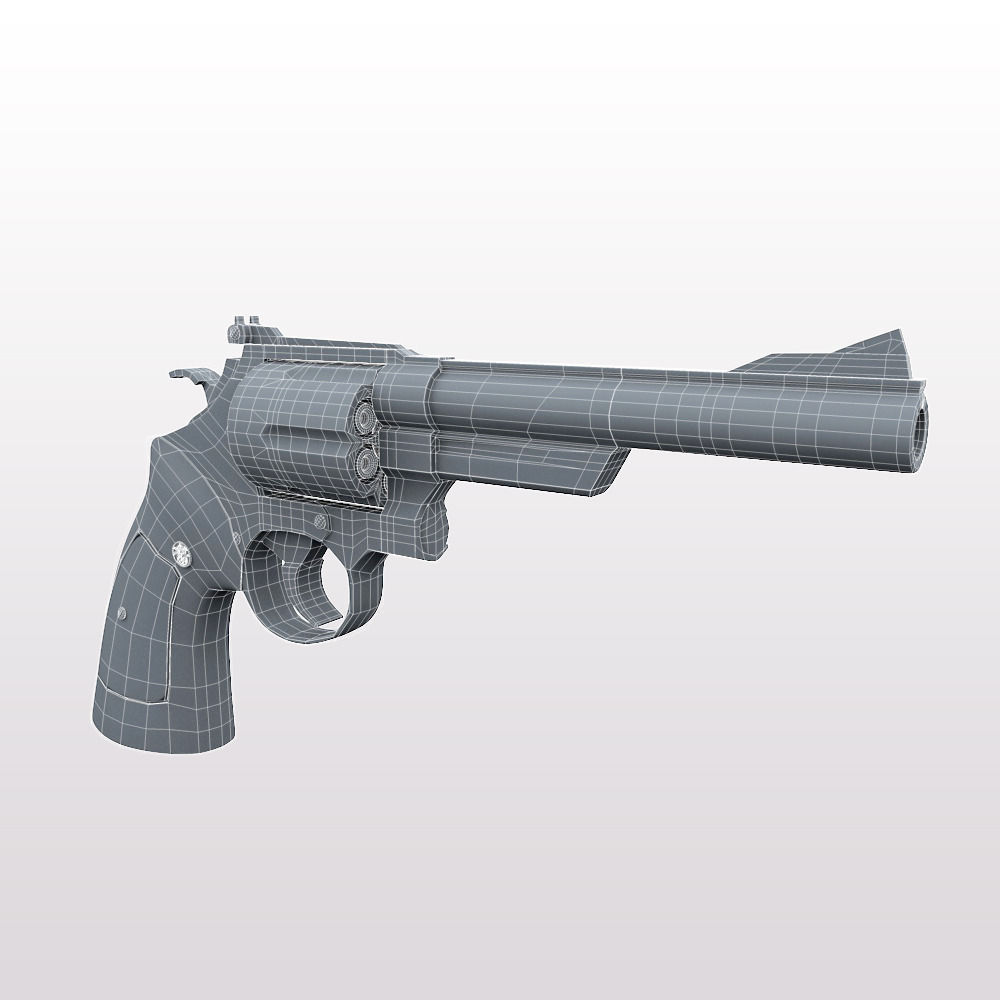 44 Magnum Handgun 3D model | CGTrader
