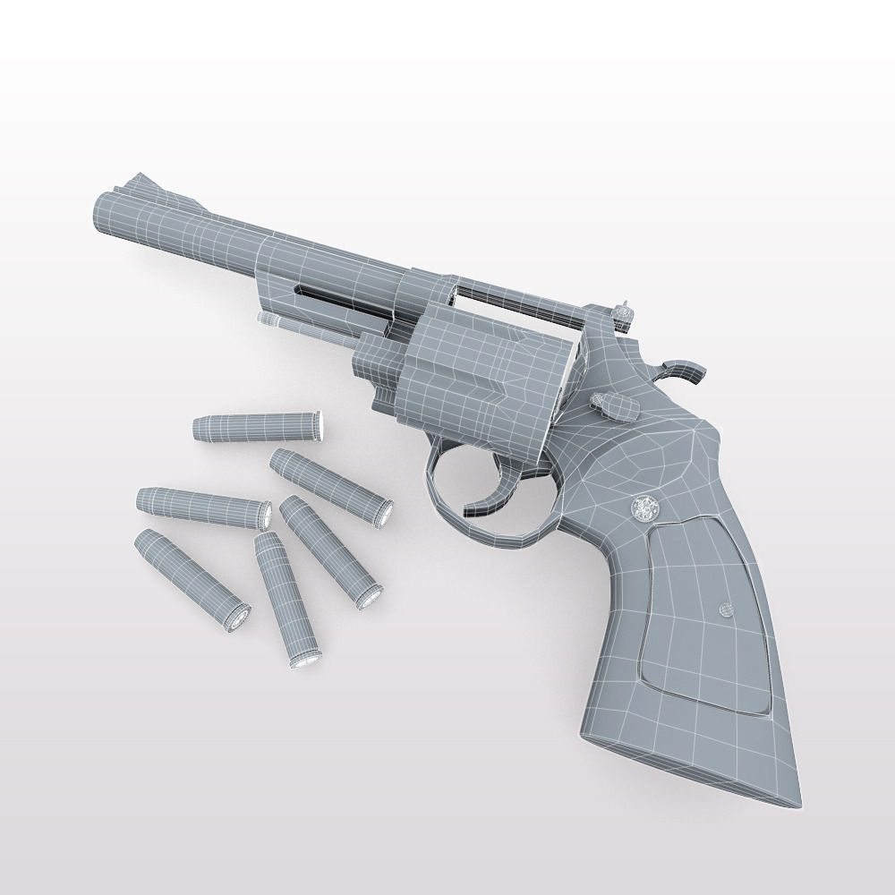44 Magnum Handgun 3D model | CGTrader