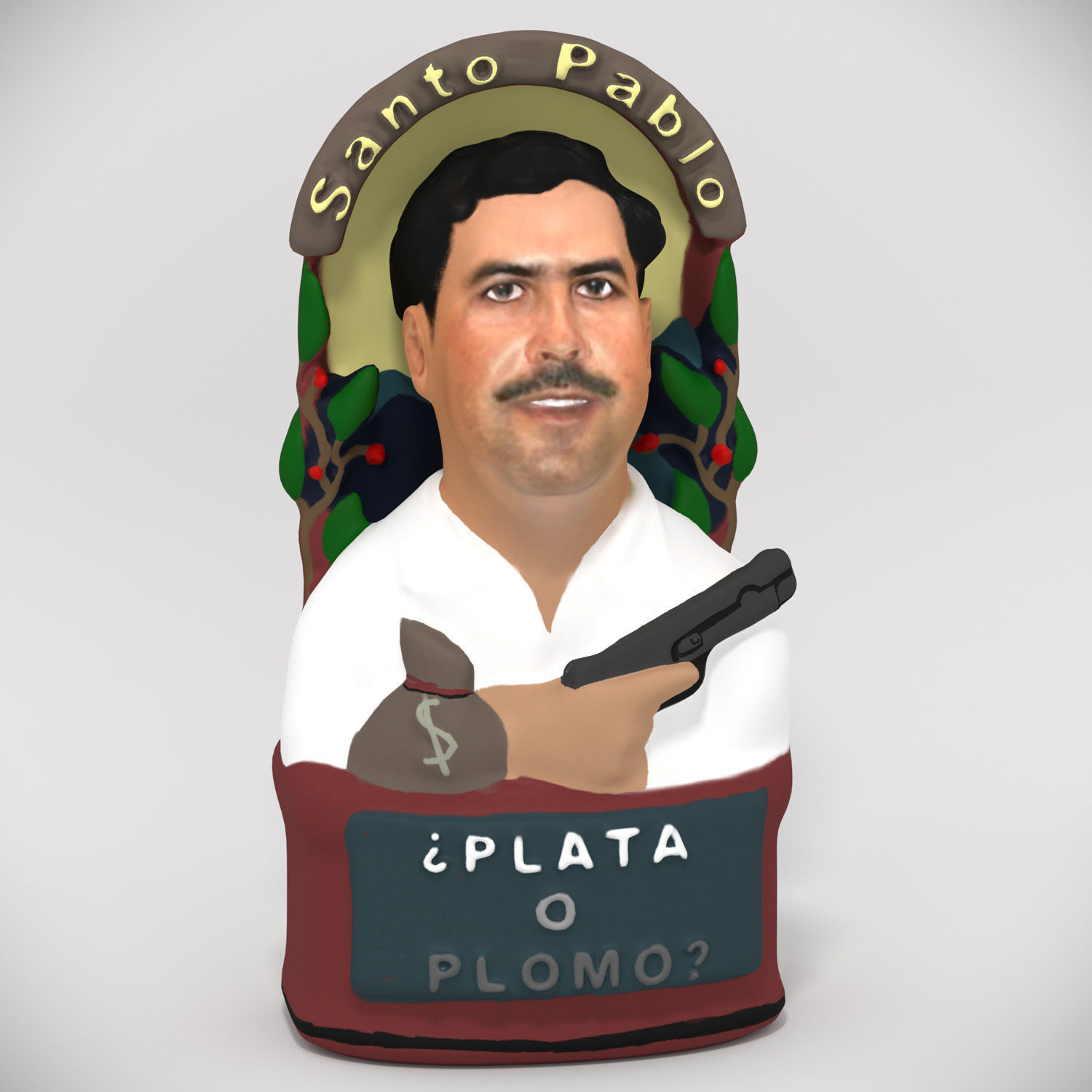 Statuette Escobar 3D model 3D printable | CGTrader