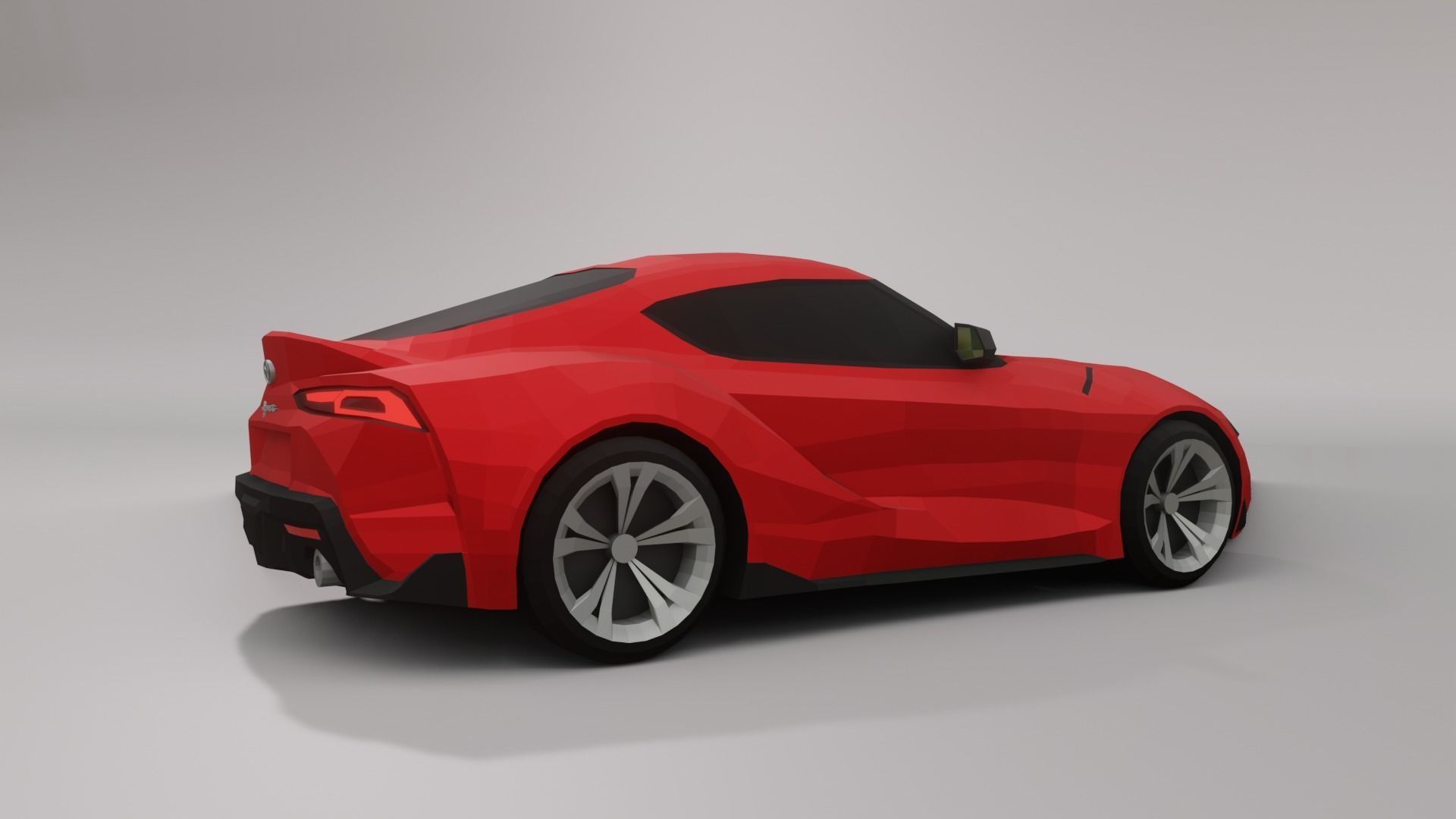 3D model Toyota Supra lowpoly 3D model VR / AR / low-poly | CGTrader