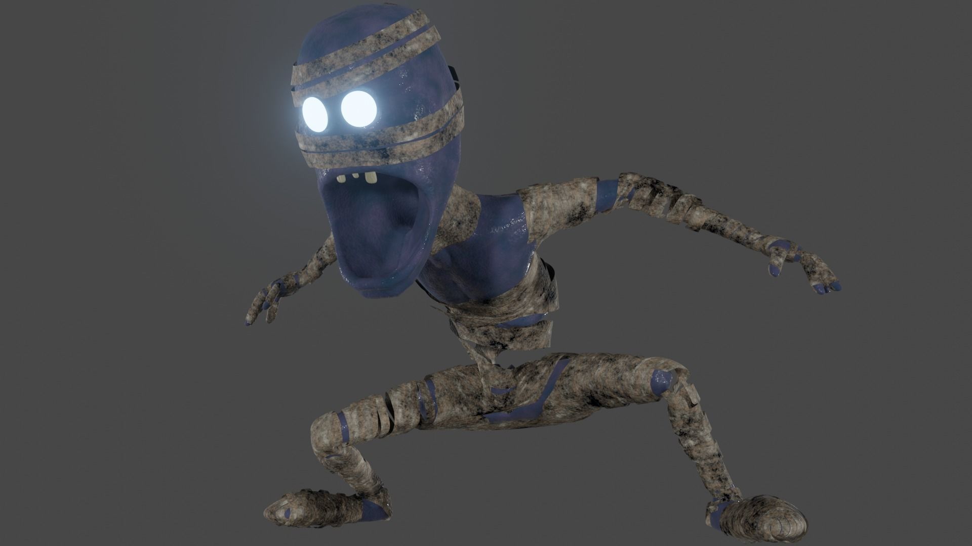 3D model Mummy Stylized and Animated VR / AR / low-poly | CGTrader