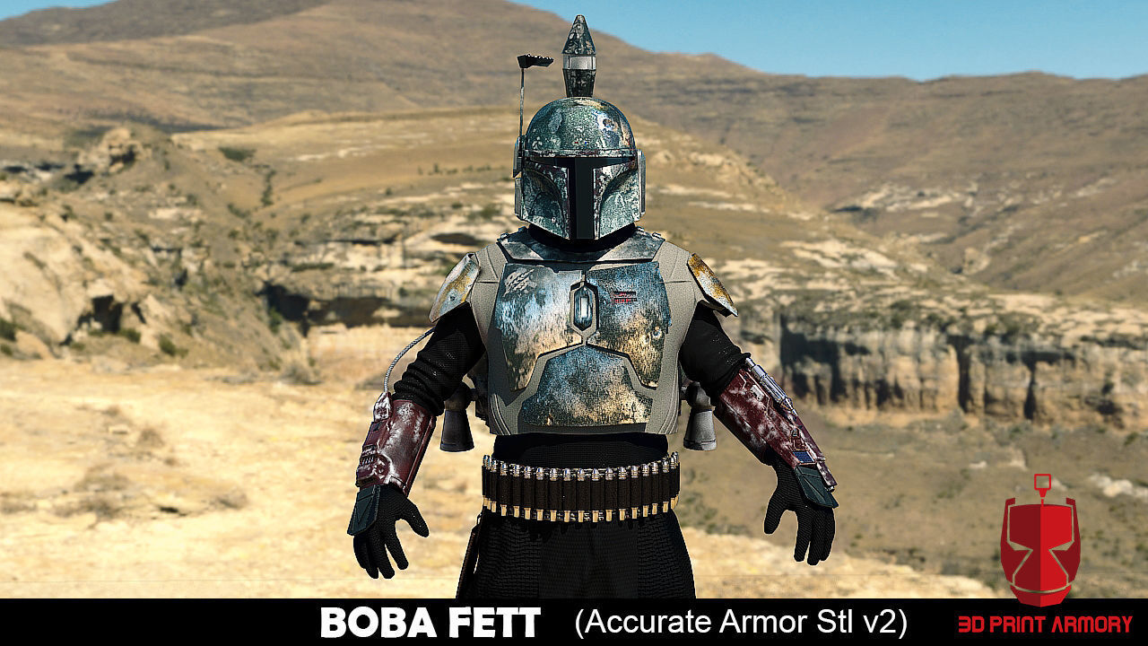 Mandalorian Boba Fett full armor STL file for 3d print 3D model | CGTrader