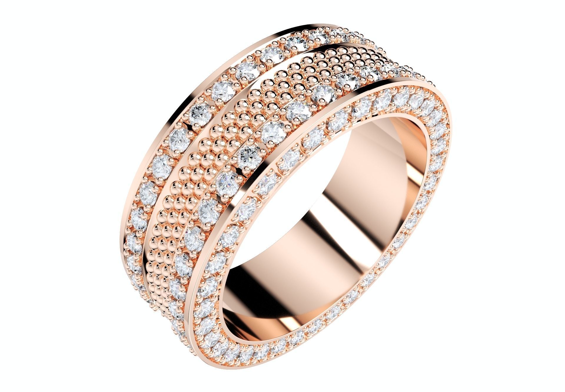 Wedding Set Ring Women Men Ring CAD Design-PSJM001V9 3D model 3D ...