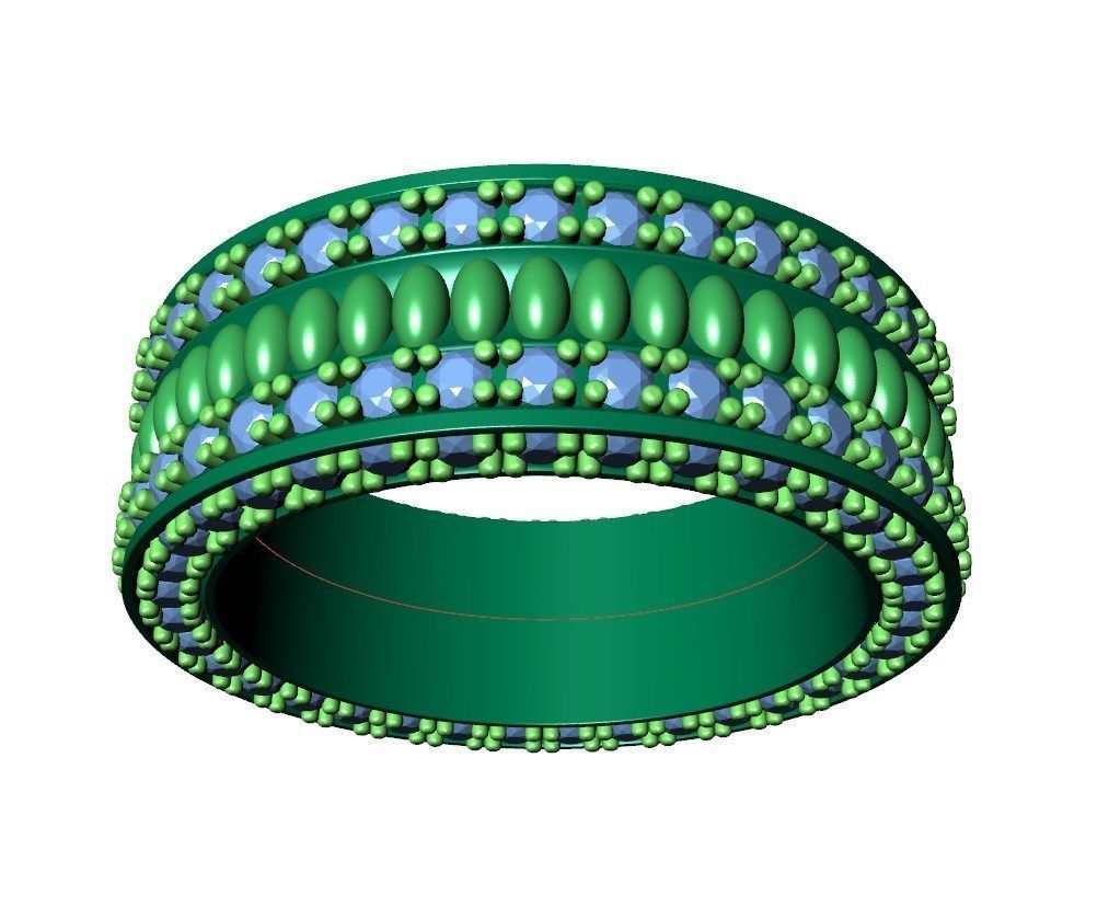 Wedding Set Ring Women Men Ring CAD Design-PSJM001V10 3D model 3D ...