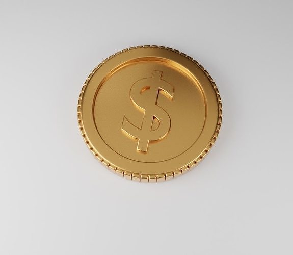 Coin dollar 3D model | CGTrader