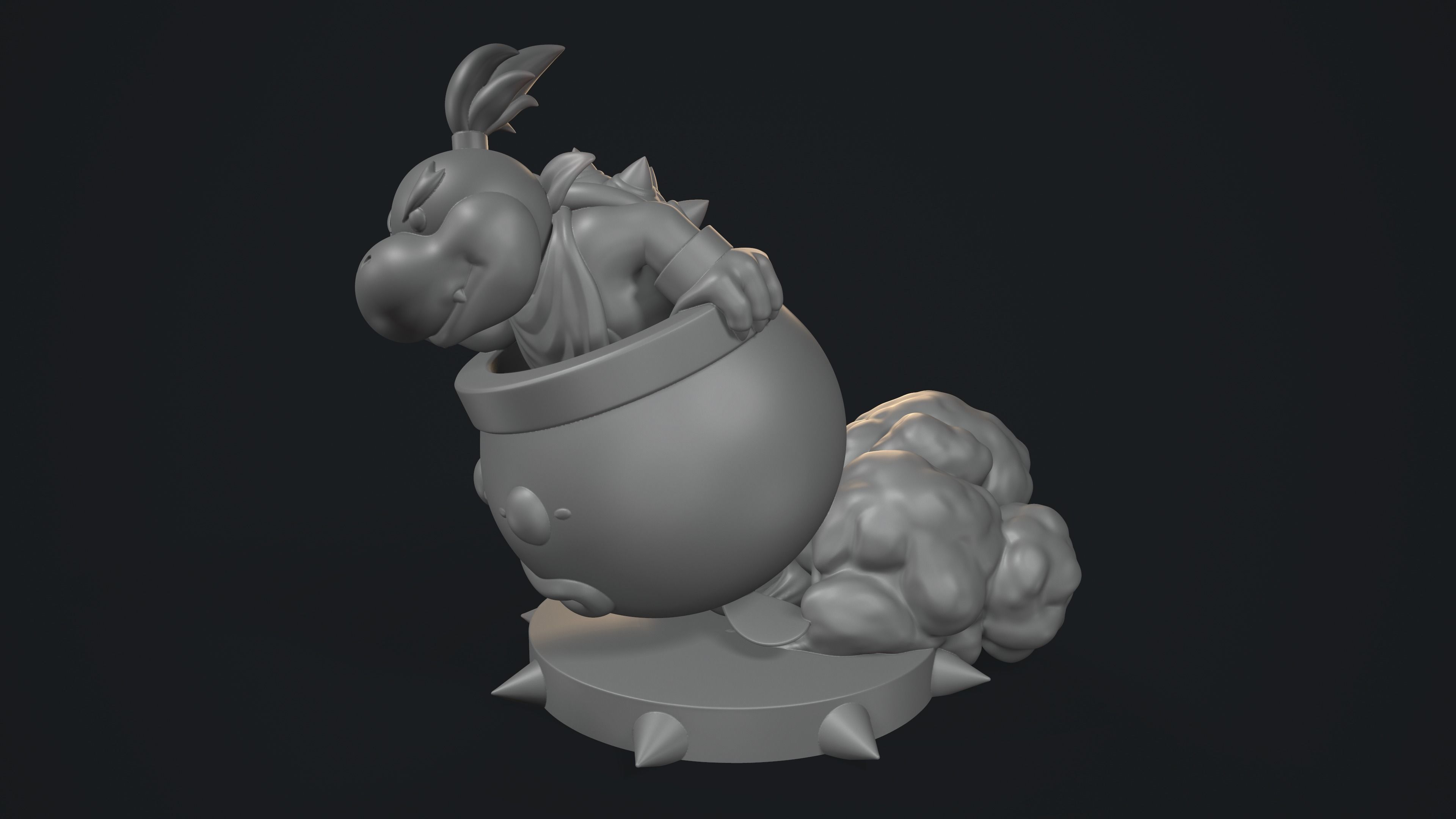 Bowser Jr 3D model 3D printable | CGTrader