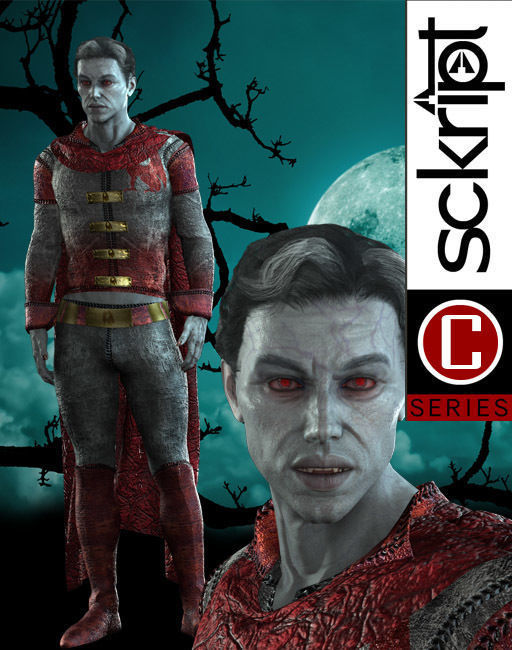 Vampire Cedrik Drac 3D model rigged | CGTrader