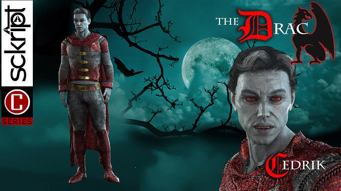Vampire Cedrik Drac 3D model rigged | CGTrader