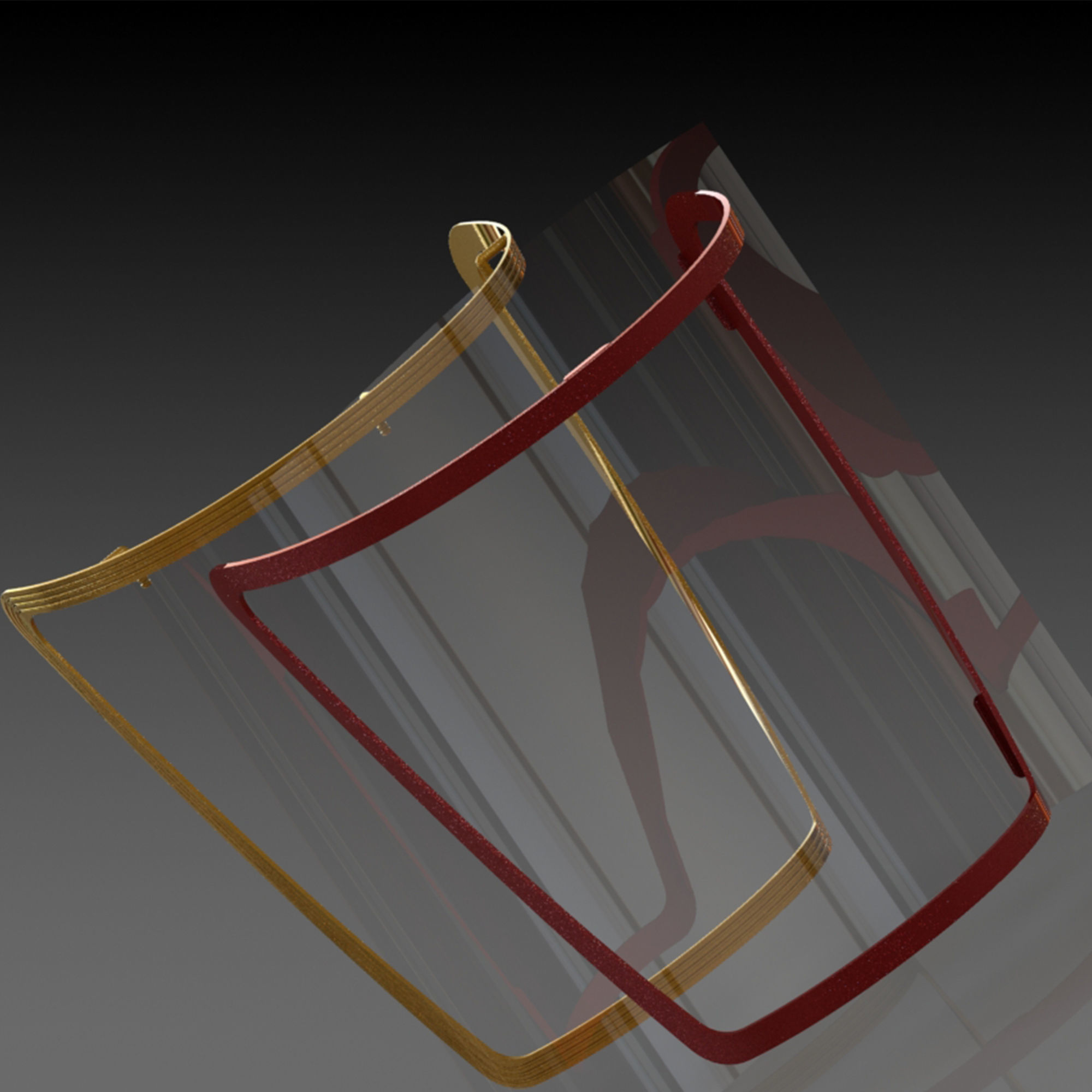 face shield- optional developed edition 3D model | CGTrader