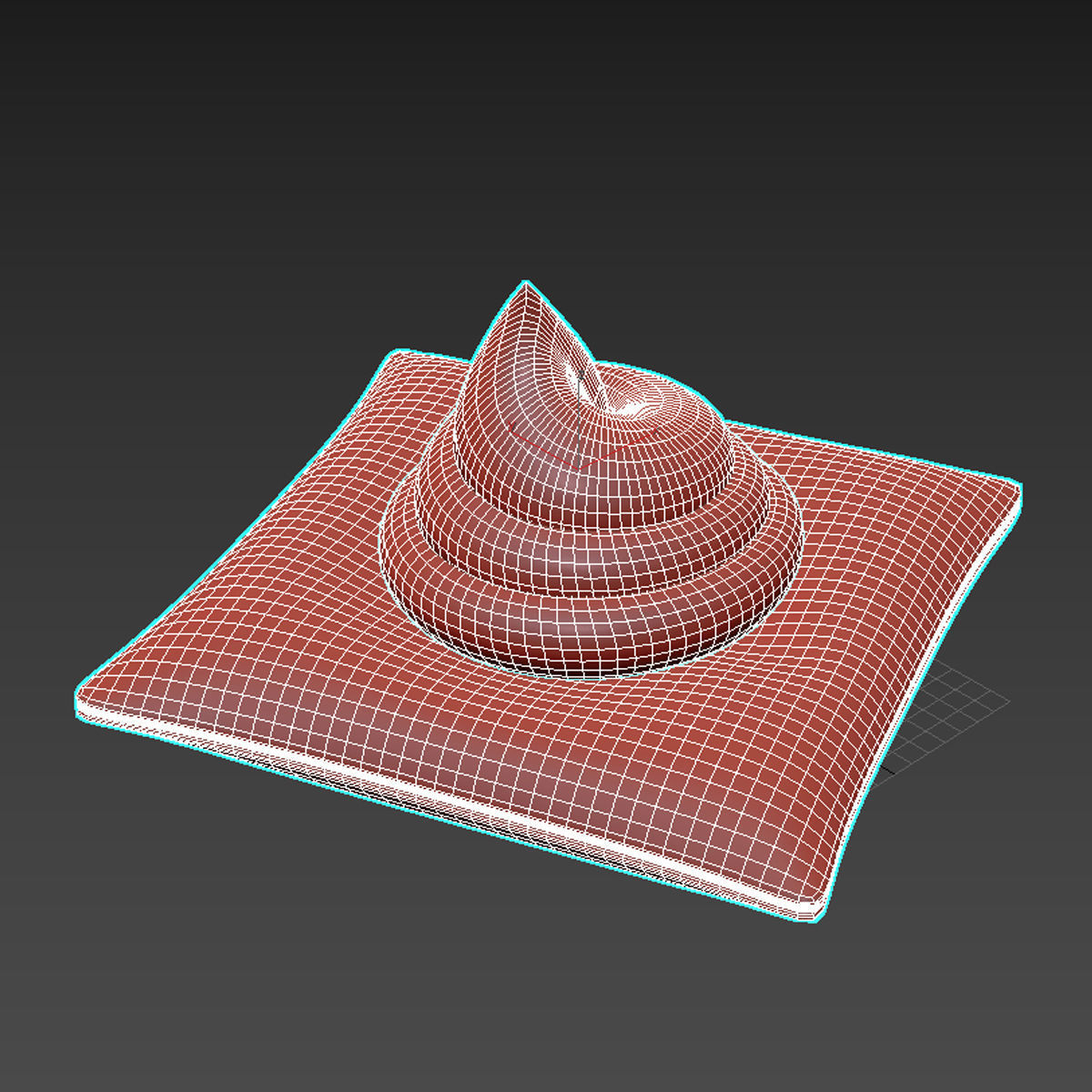 Golden Poo 3D model | CGTrader