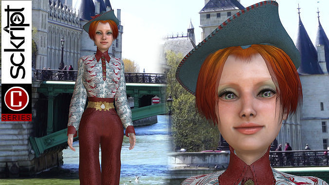 WWII The Reporter 3D model rigged | CGTrader