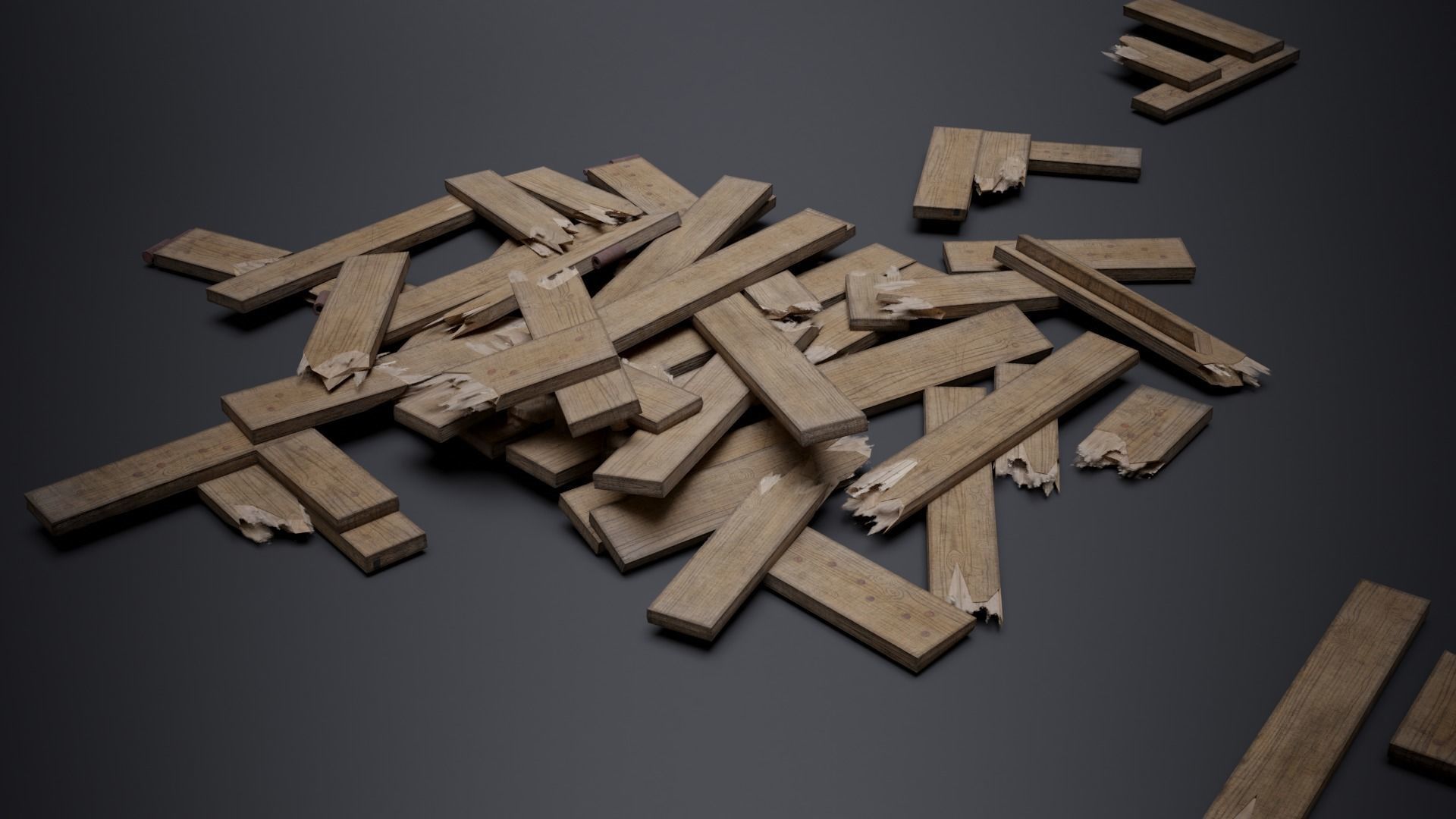 3D model Destructible Wooden Box - Game Ready VR / AR / low-poly | CGTrader