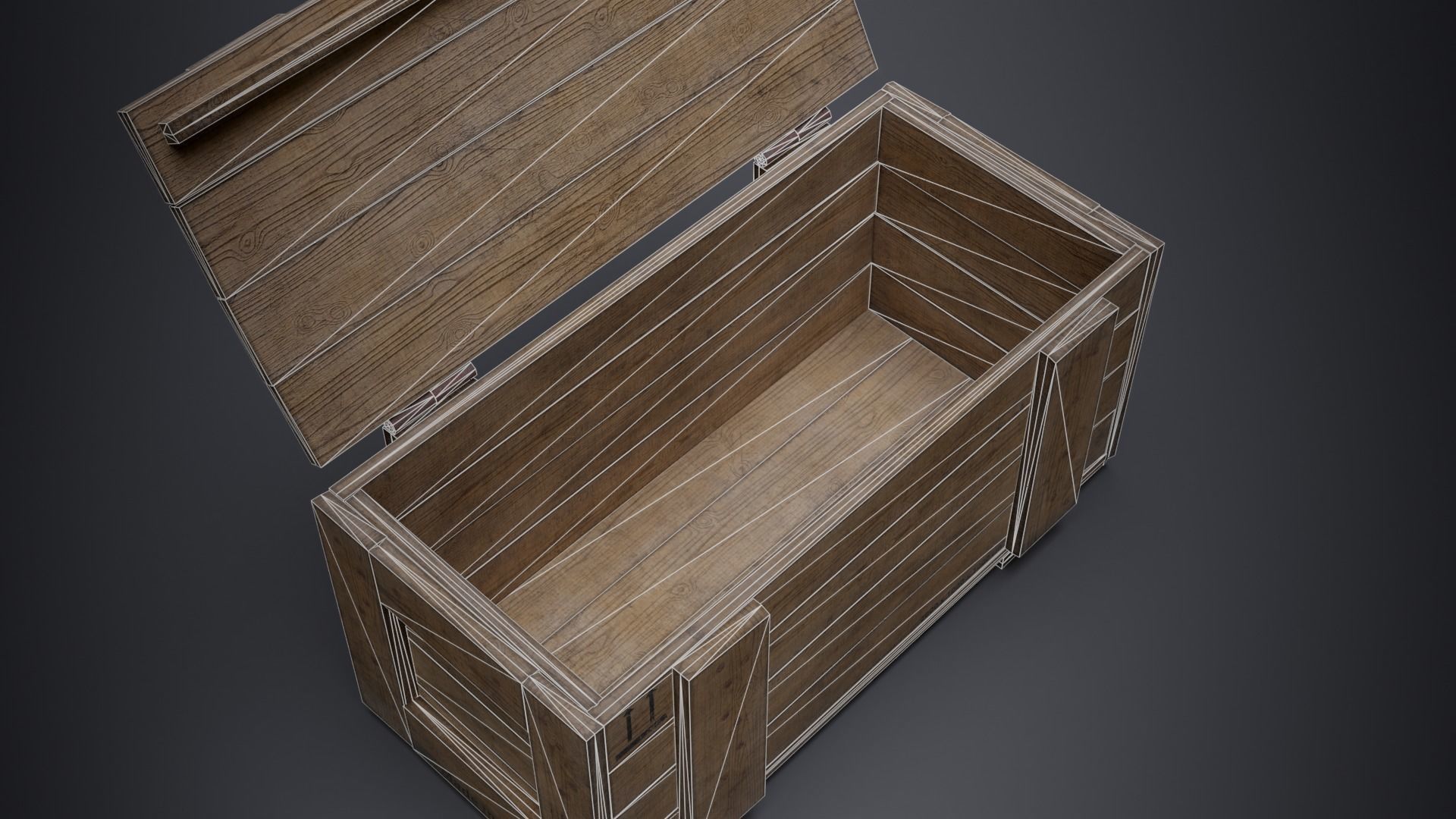 3D model Destructible Wooden Box - Game Ready VR / AR / low-poly | CGTrader