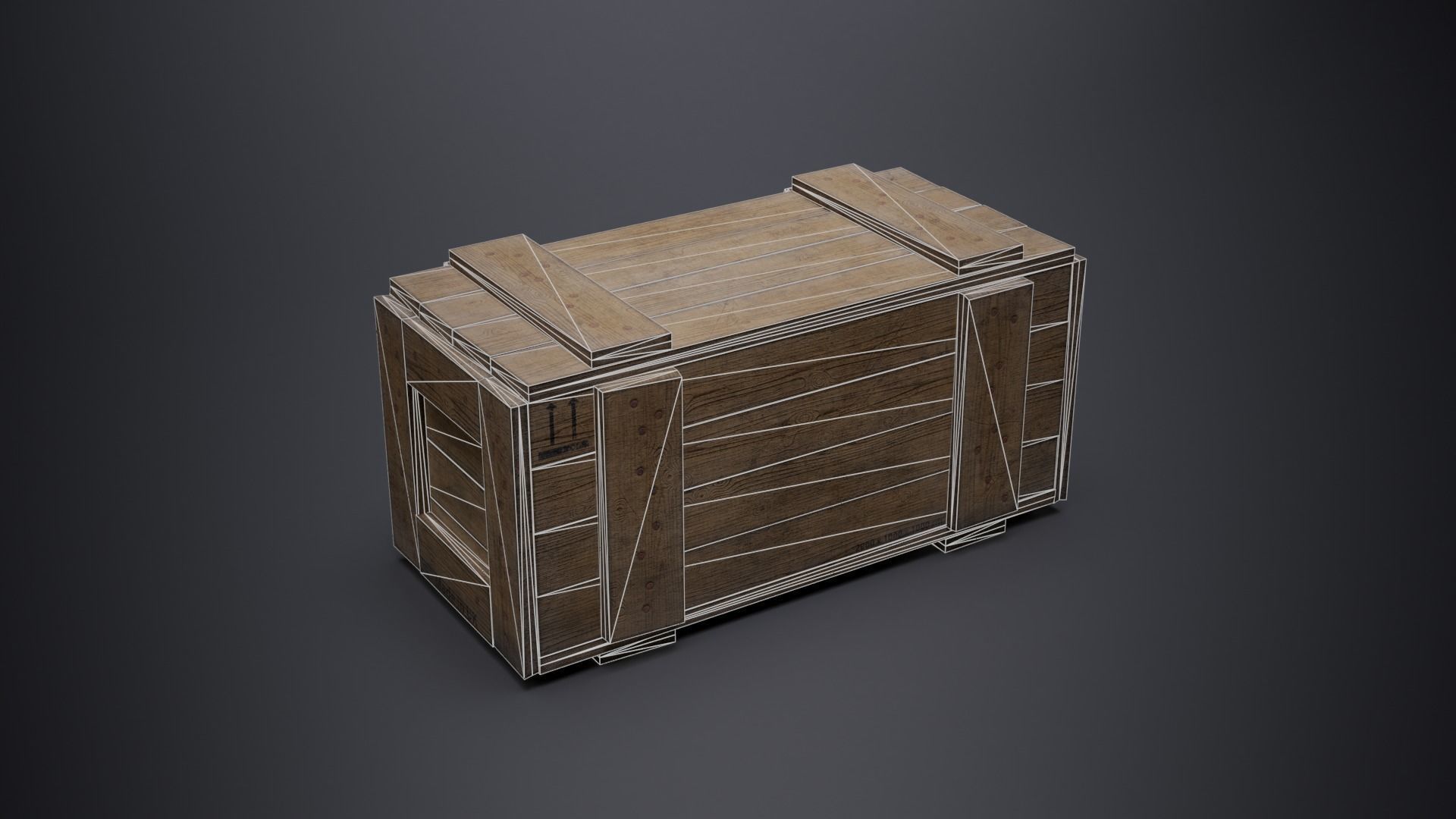 3D model Destructible Wooden Box - Game Ready VR / AR / low-poly | CGTrader