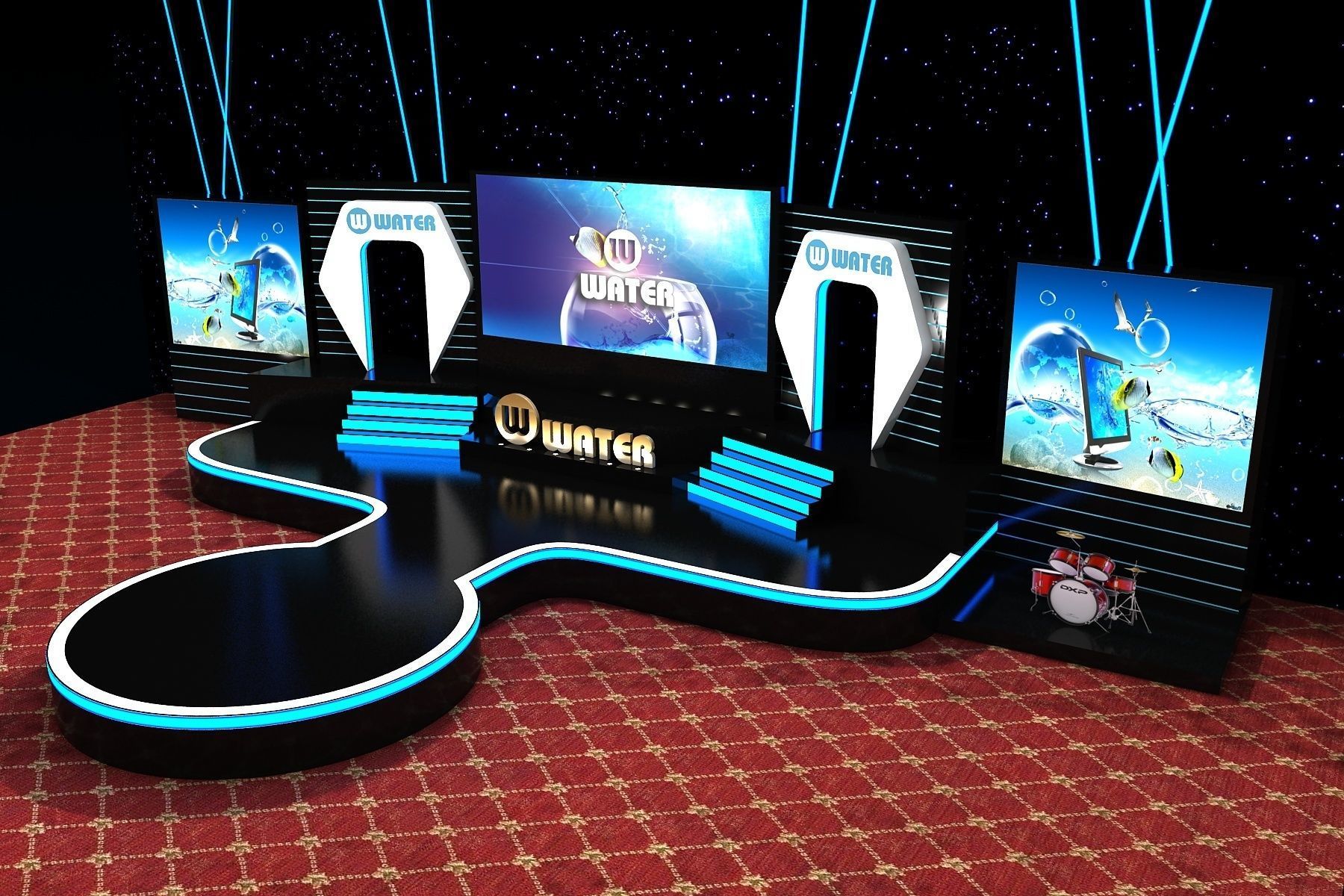 Event Stage Design 3D model | CGTrader