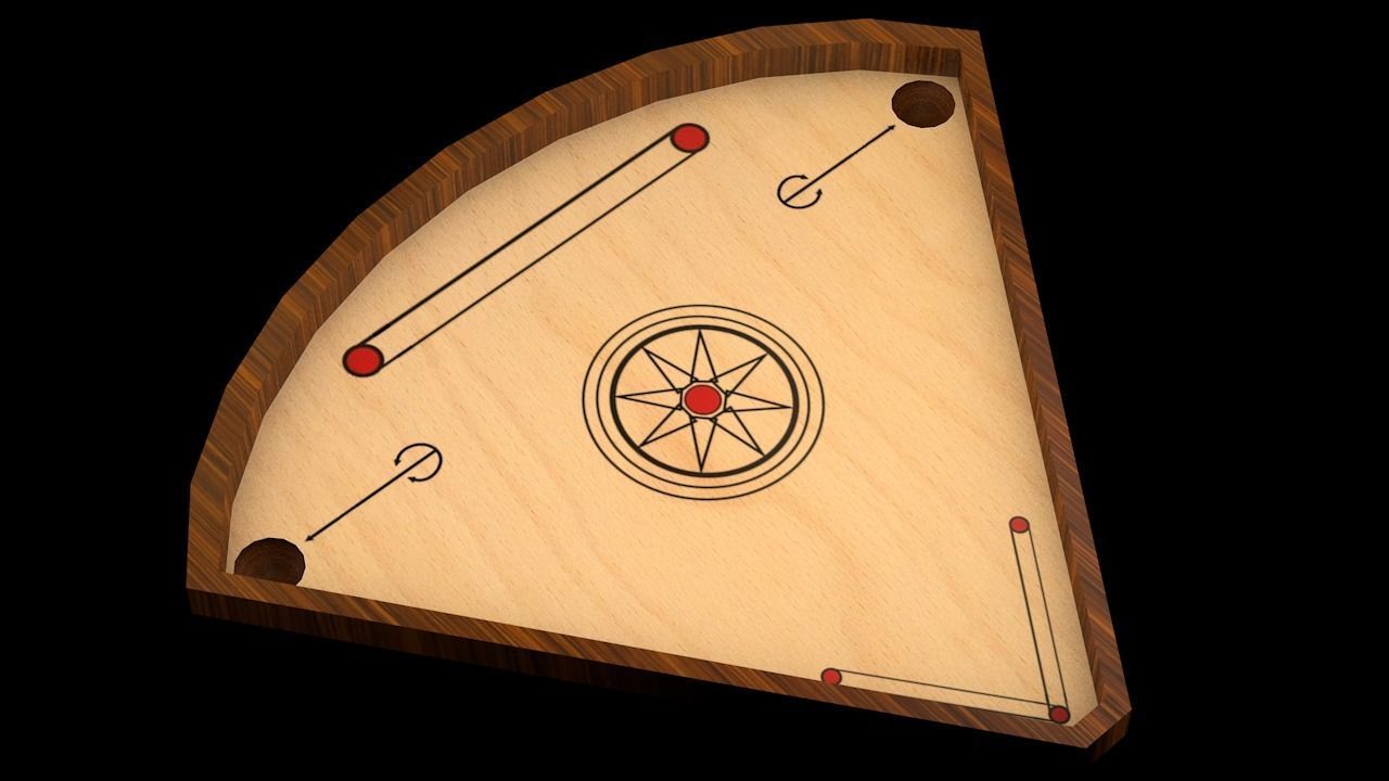 3D model Mini Carrom Boards Pack VR / AR / low-poly | CGTrader