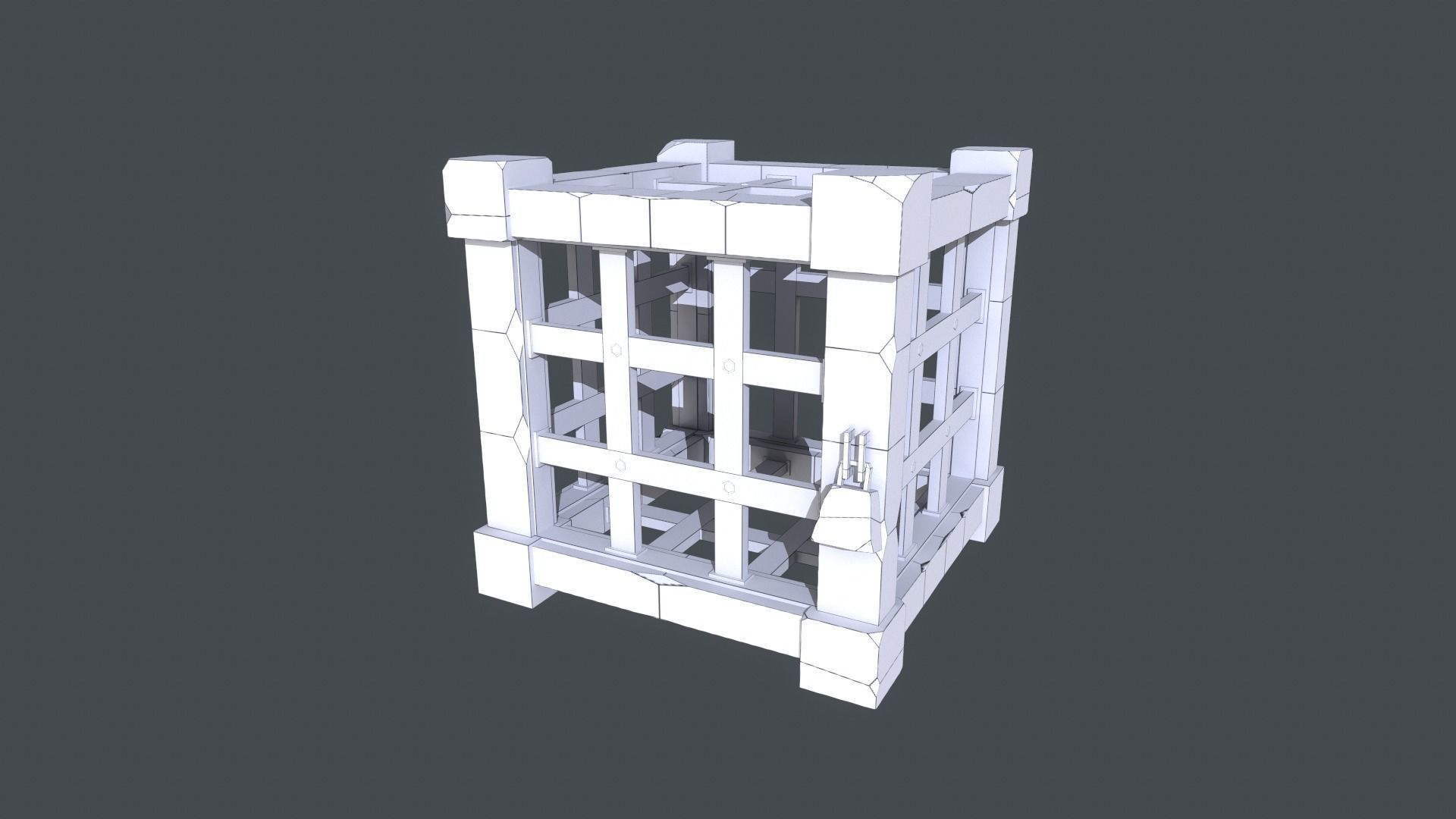 3D model Cage Stylized VR / AR / low-poly | CGTrader