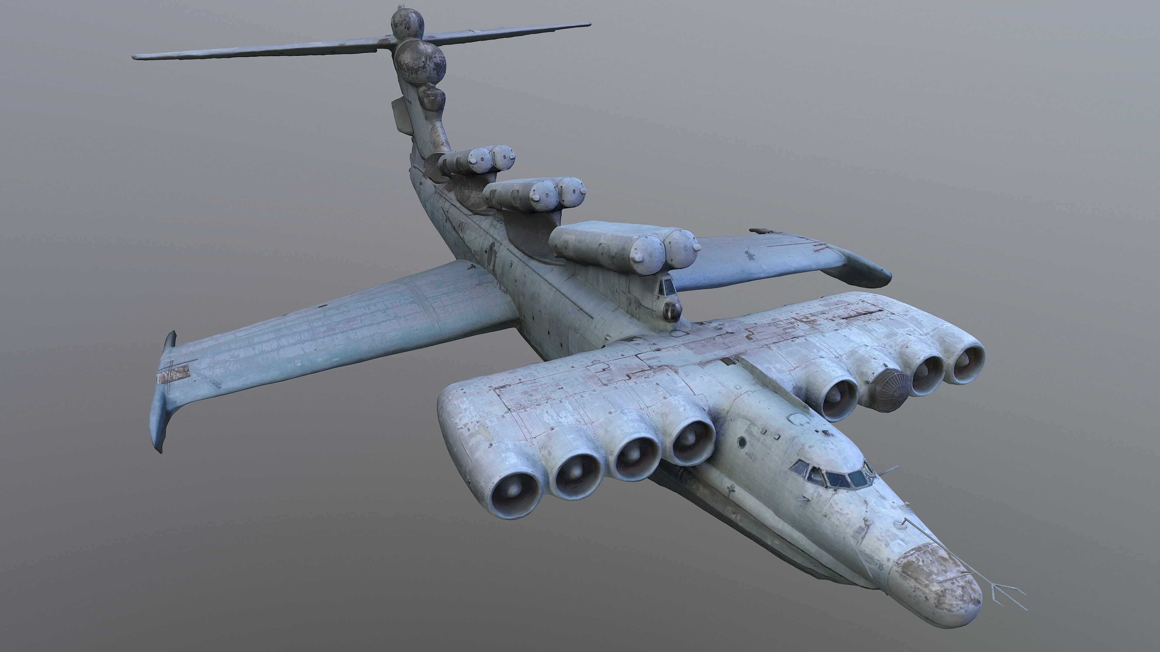 3D model Caspian Sea Monster ekranoplan Lun Low poly VR / AR / low-poly ...