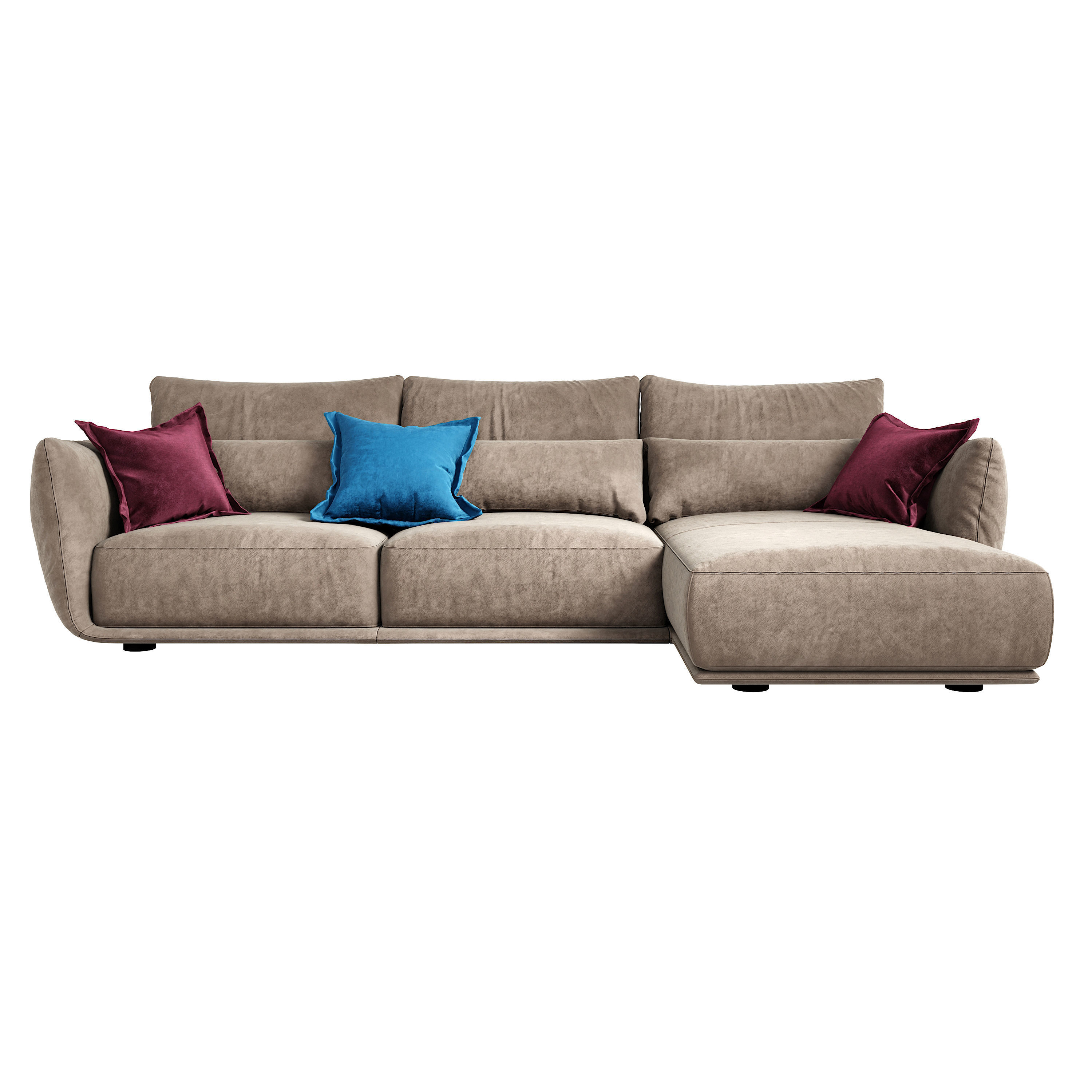 Cierre imbottiti Clift sectional Sofa long chair left arm 3D model ...