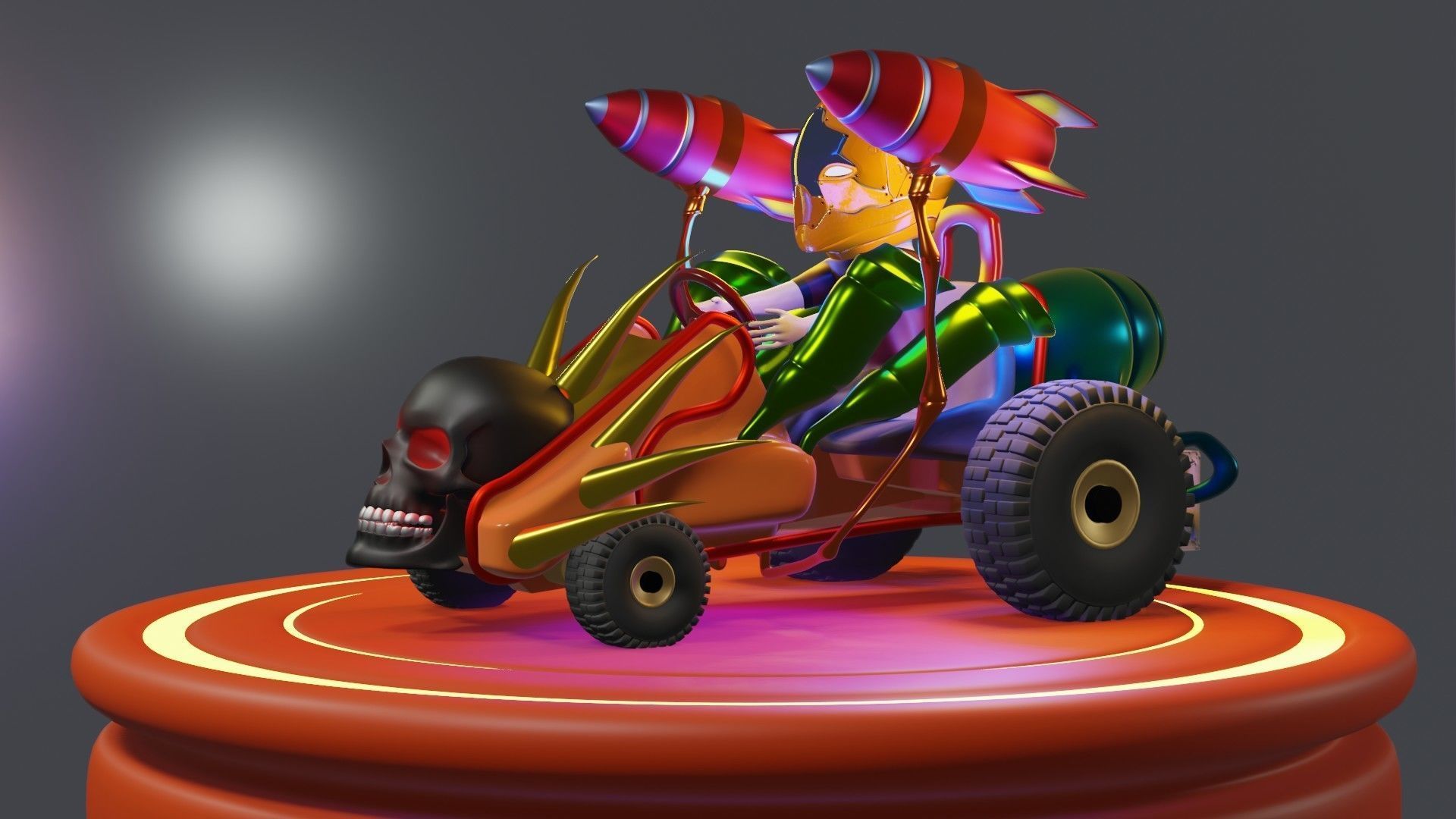 3D model Go-Kart Game Ready 3D Model VR / AR / low-poly | CGTrader