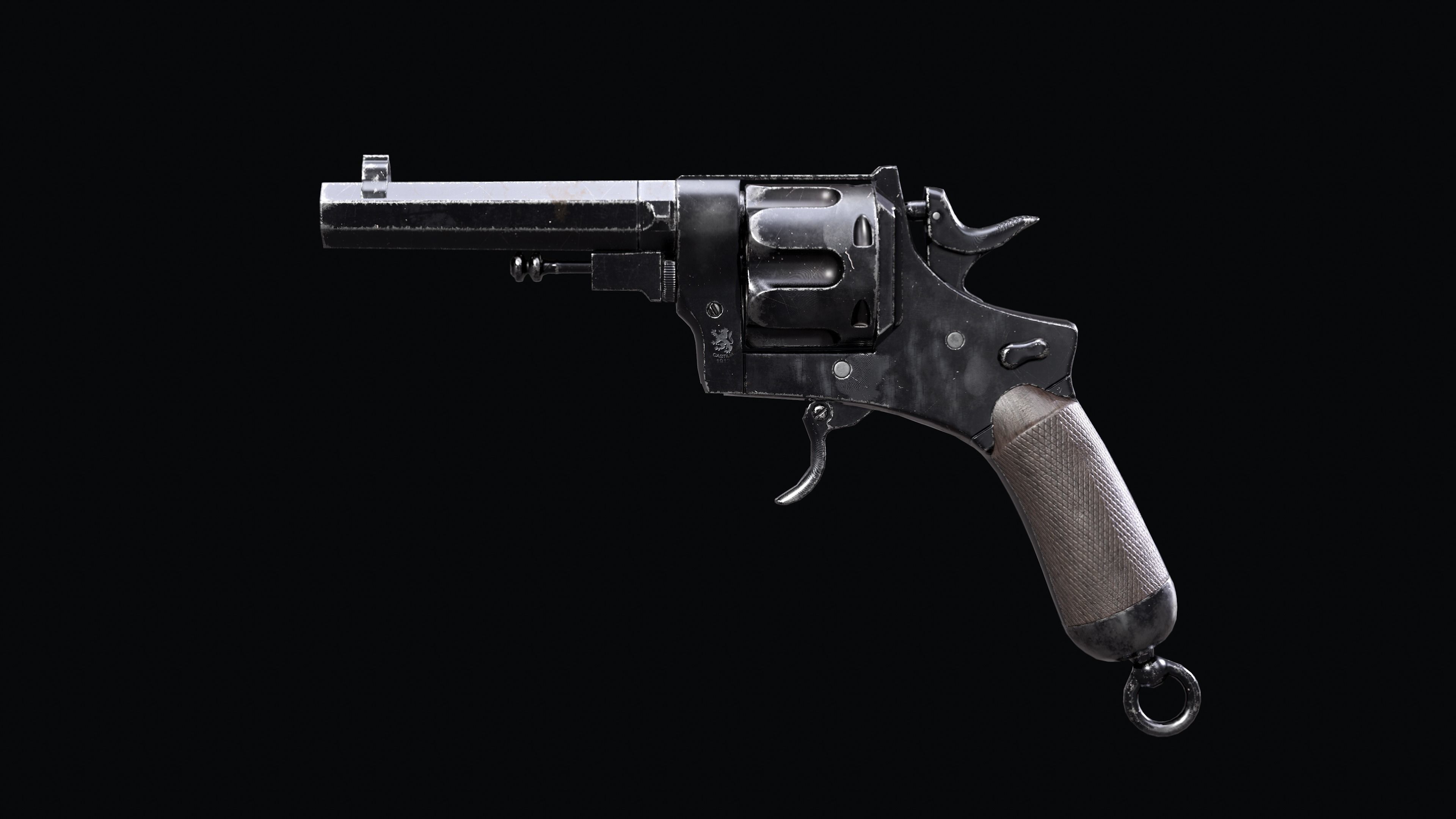 3D model The old Italian revolver Bodeo M1889 VR / AR / low-poly | CGTrader