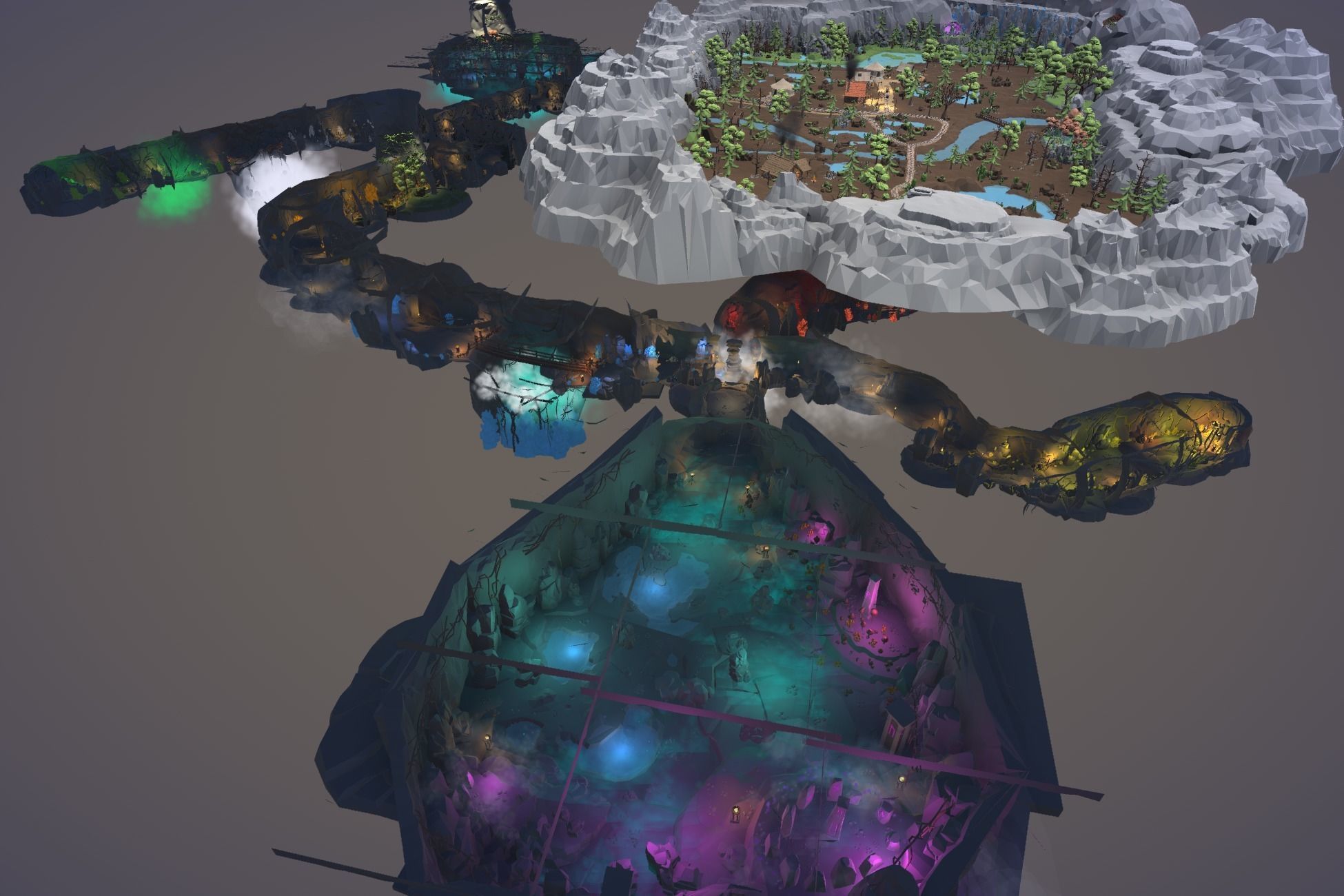 3D model Ultimate Low Poly Mining and Cave Pack VR / AR / low-poly ...