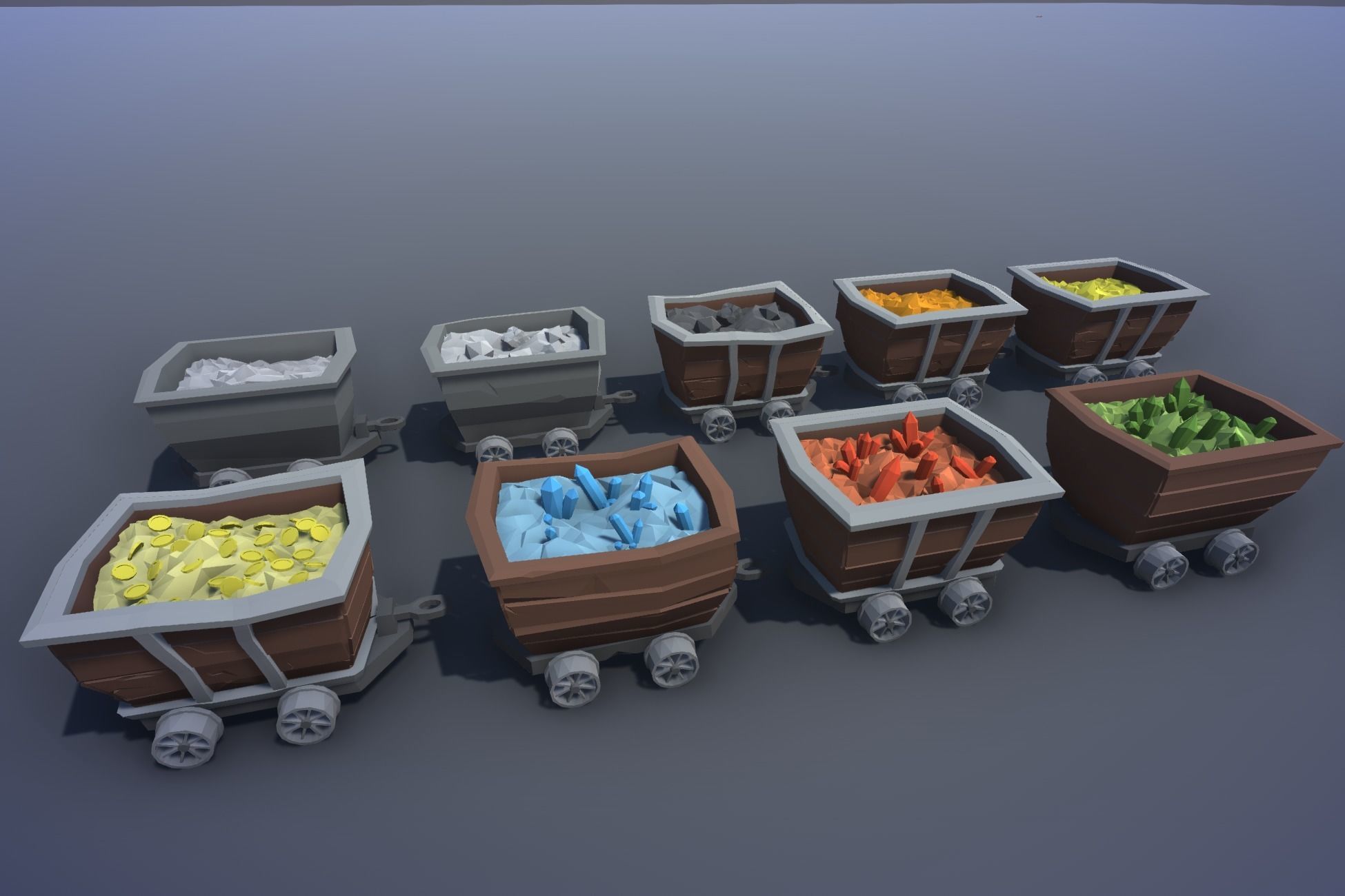 3D model Ultimate Low Poly Mining and Cave Pack VR / AR / low-poly ...