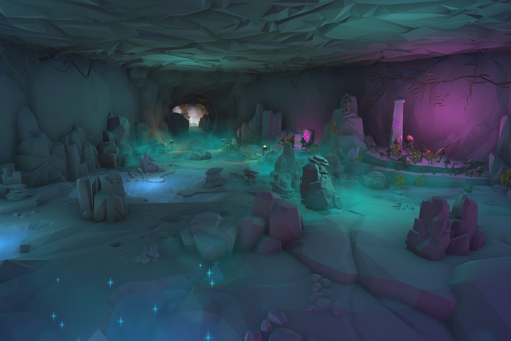 3D model Ultimate Low Poly Mining and Cave Pack VR / AR / low-poly ...