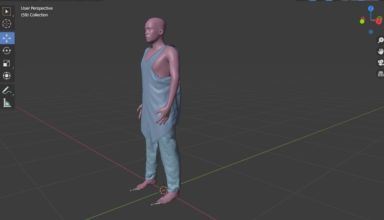 The cloth library a blender addon for cloth simulation 3D model | CGTrader