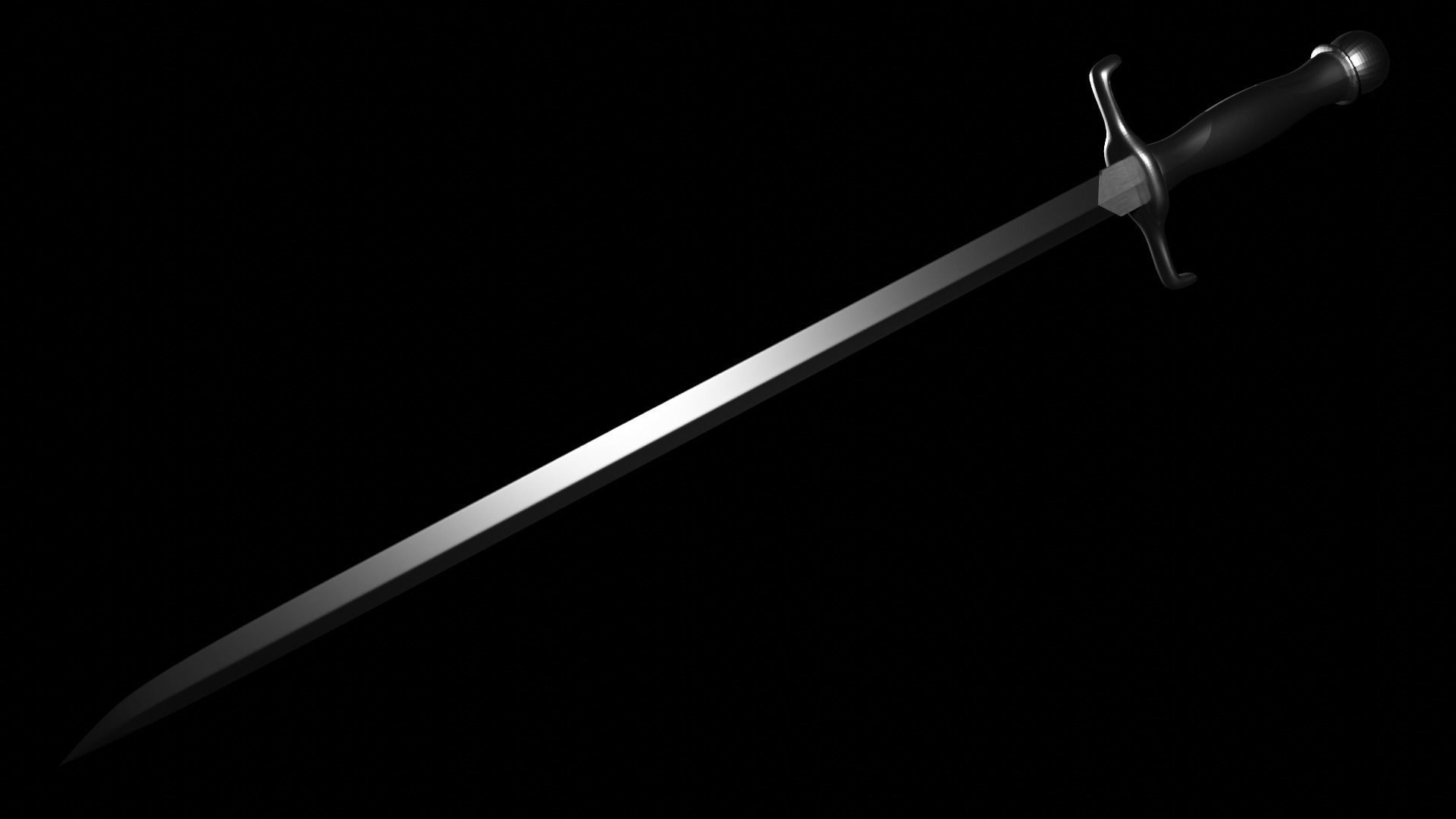 3 Backsword sword 3D model | CGTrader