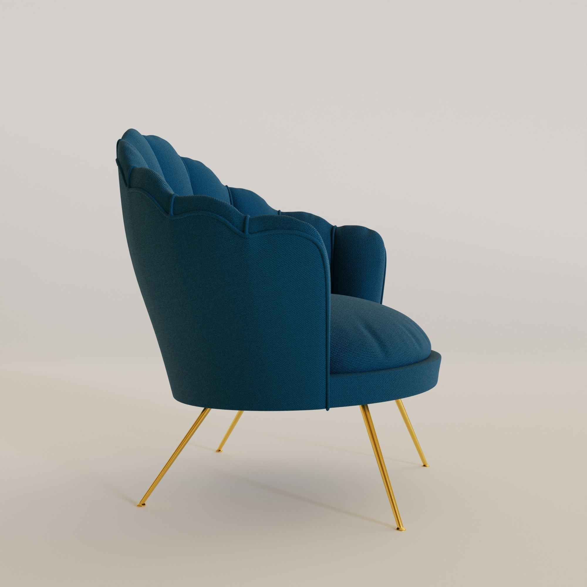 Demers Barrel Chair free 3D model | CGTrader