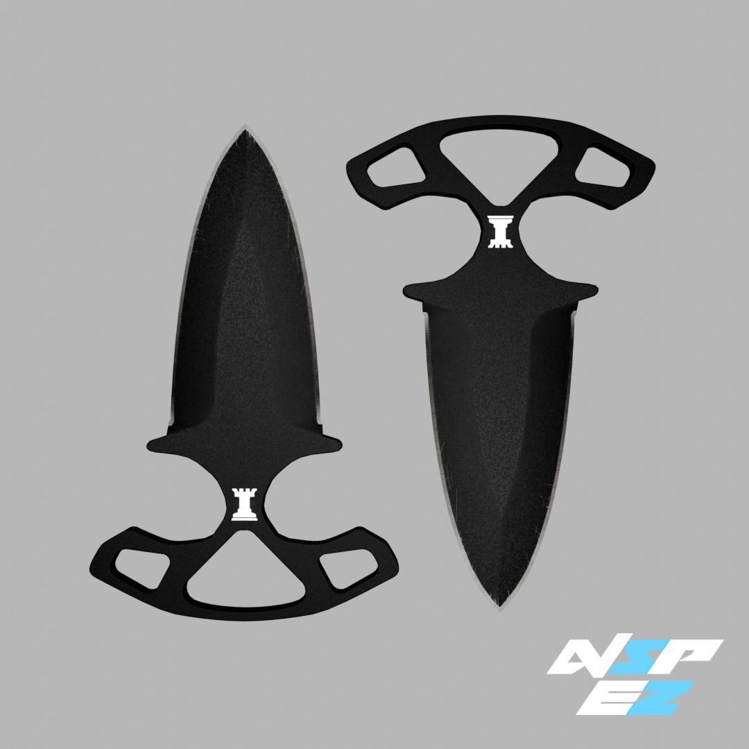 Shadow Daggers CS GO Knife free VR / AR / low-poly 3D model | CGTrader