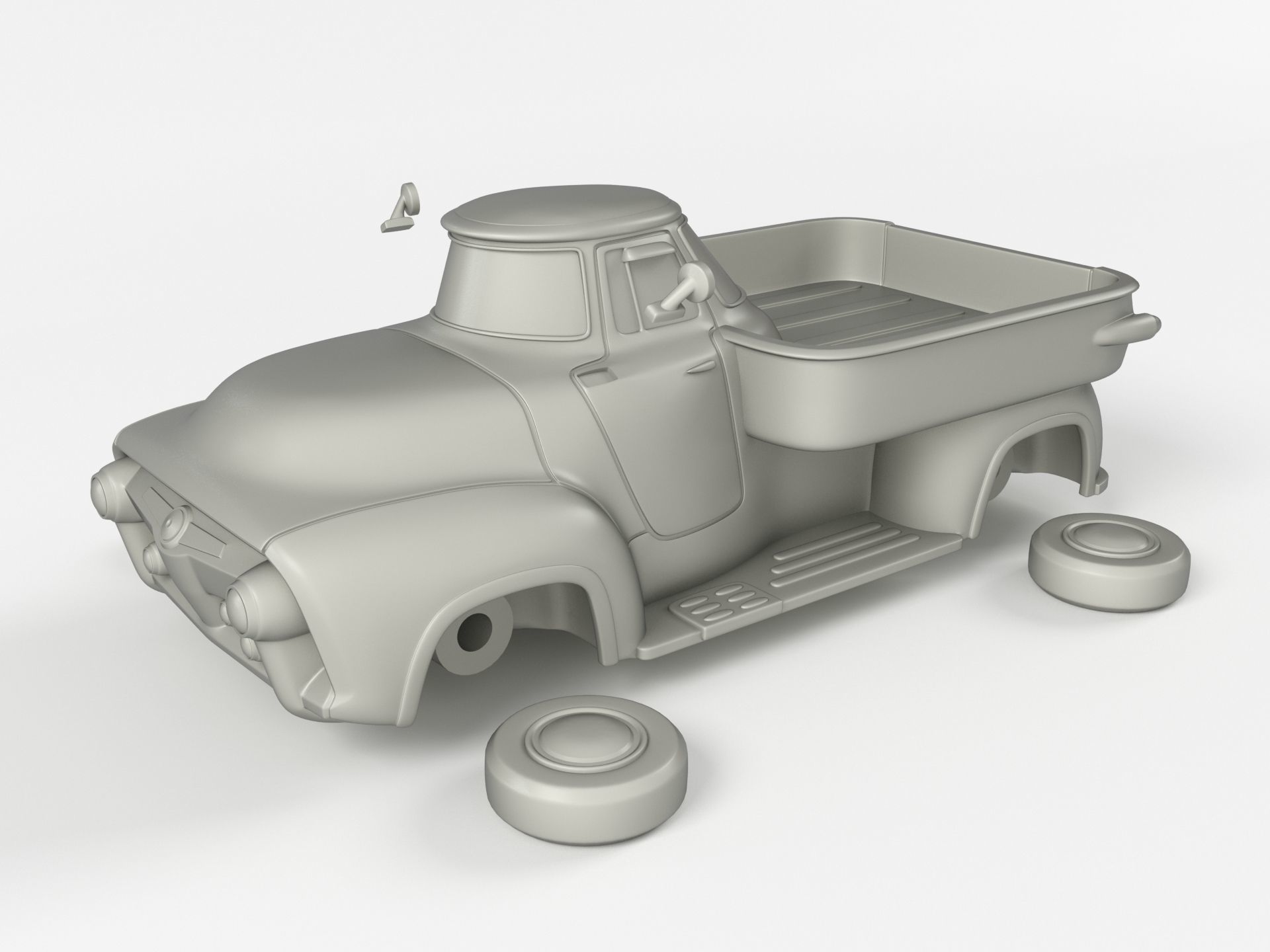 Pick-R-Up Truck Fallout 4 3D model 3D printable | CGTrader