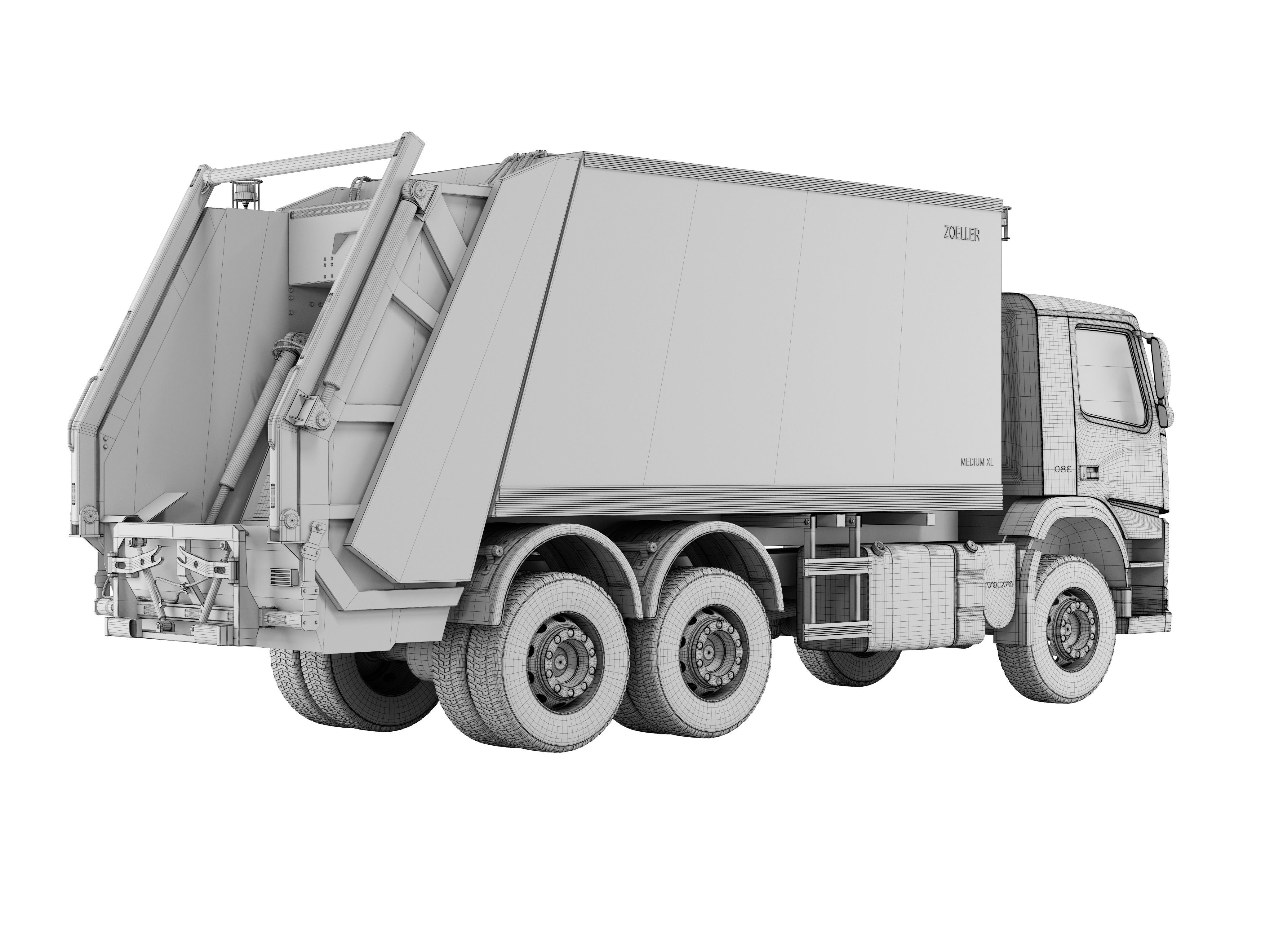 Garbage Truck Volvo FM 380 3D model | CGTrader