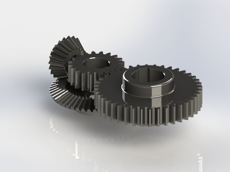 Meshing Gears - Gear Mechanism 3D model animated | CGTrader