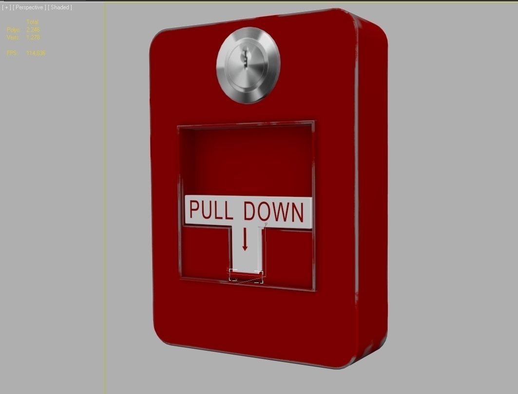 3D model 3D FIRE ALARM VR / AR / low-poly | CGTrader