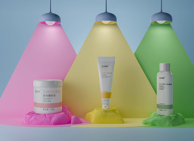 Cosmetics free 3D model | CGTrader