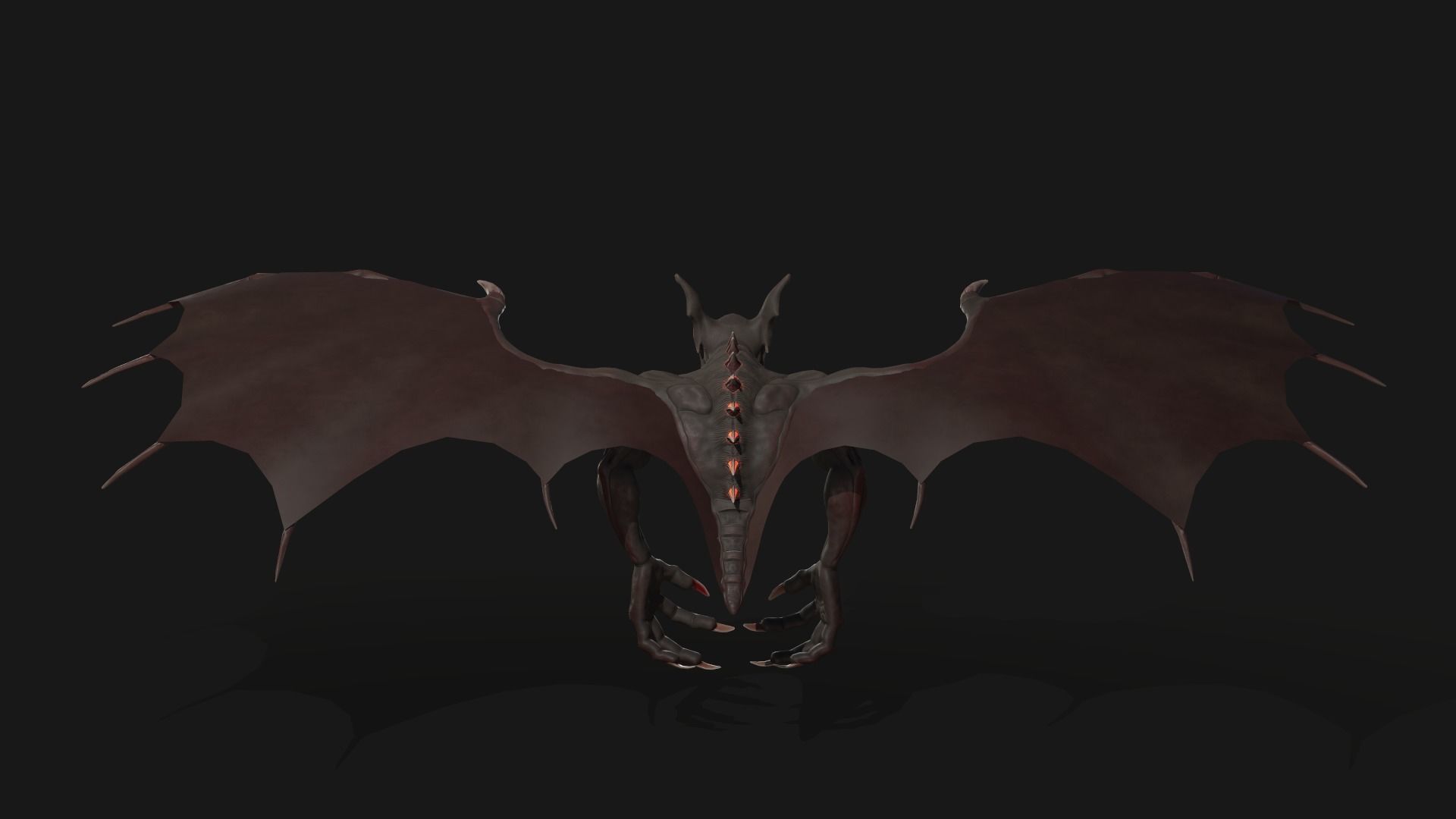3D model Hell Bat - Game Ready VR / AR / low-poly rigged animated ...